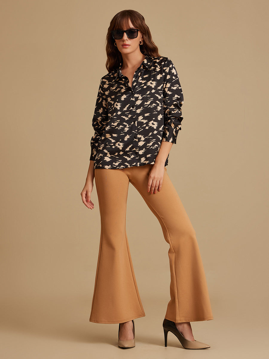 Foster Black Printed Shirt – KAZO