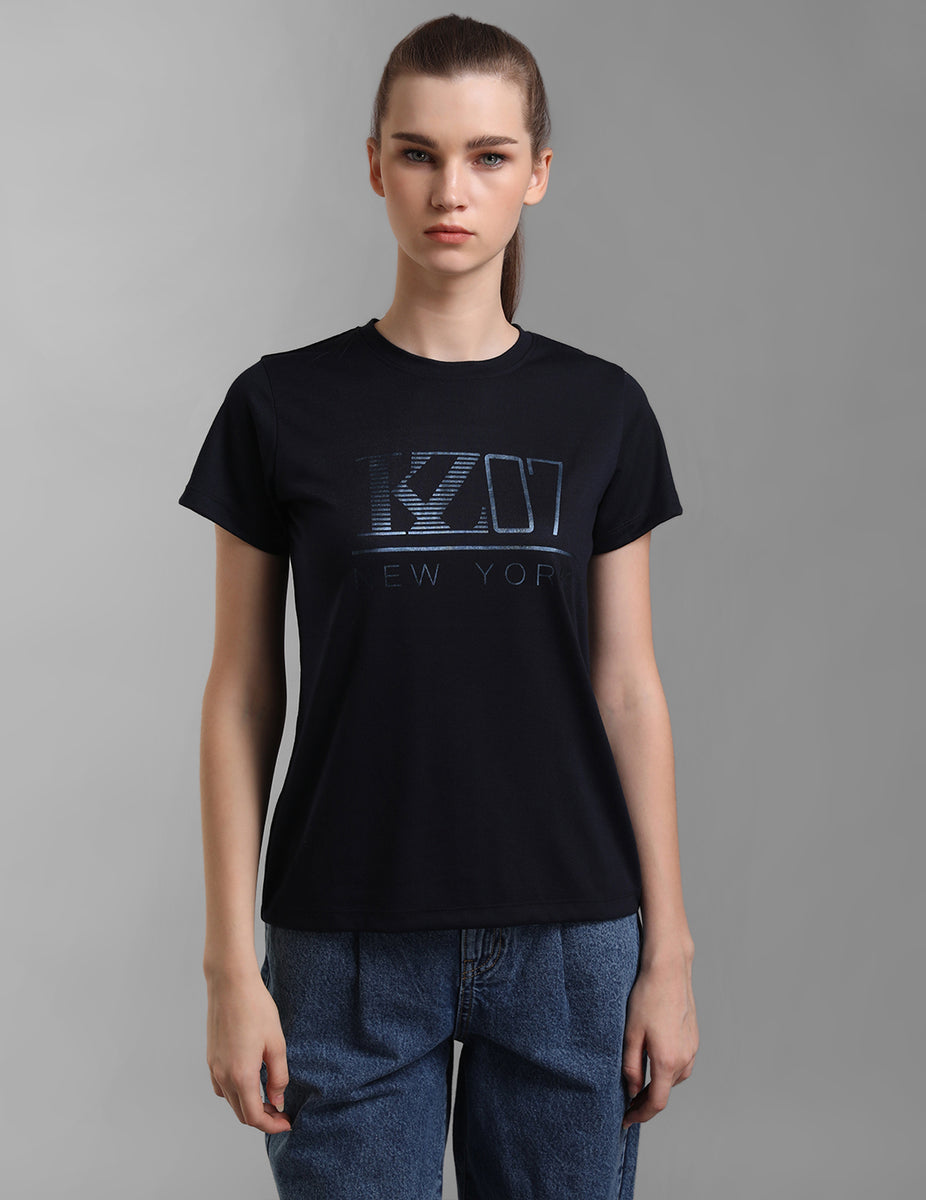 Round Neck Logo T-Shirt – KAZO